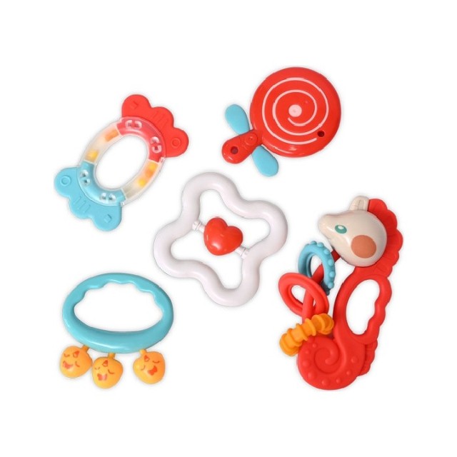 LORELLI BABY CARE GLODALICA/ZVEČKA SET (5KOM)