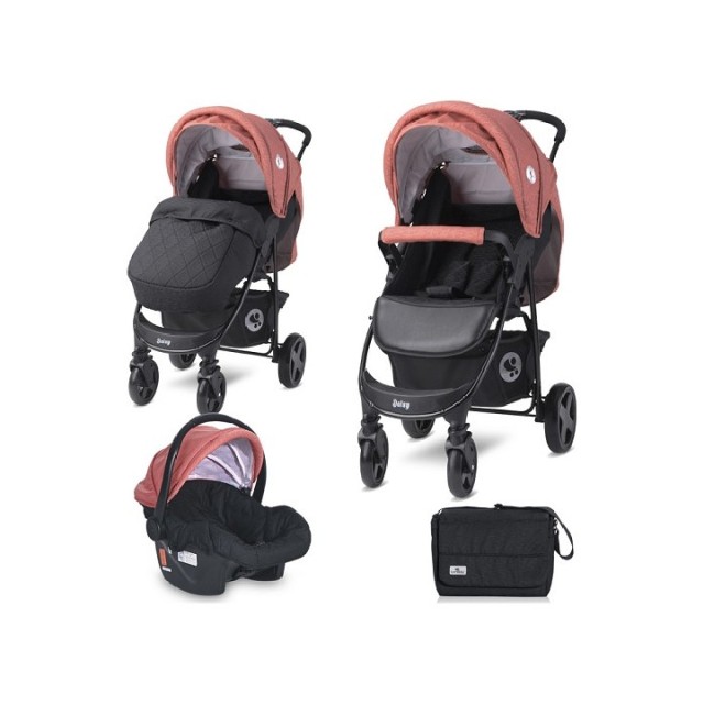 LORELLI KOLICA ZA BEBE DAISY BASIC SET BLACK & GINGER ORANGE