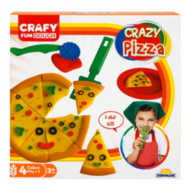 PLASTELIN SUNMAN SET CRAZY PIZZA