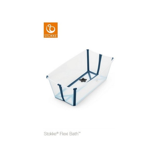 STOKKE FLEXI BATH - TRANSPARENT BLUE