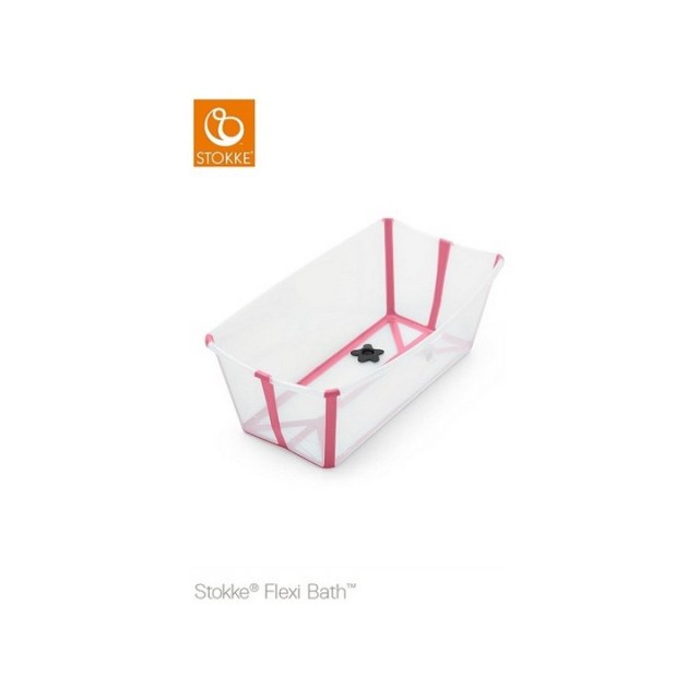 STOKKE FLEXI BATH - TRANSPARENT PINK