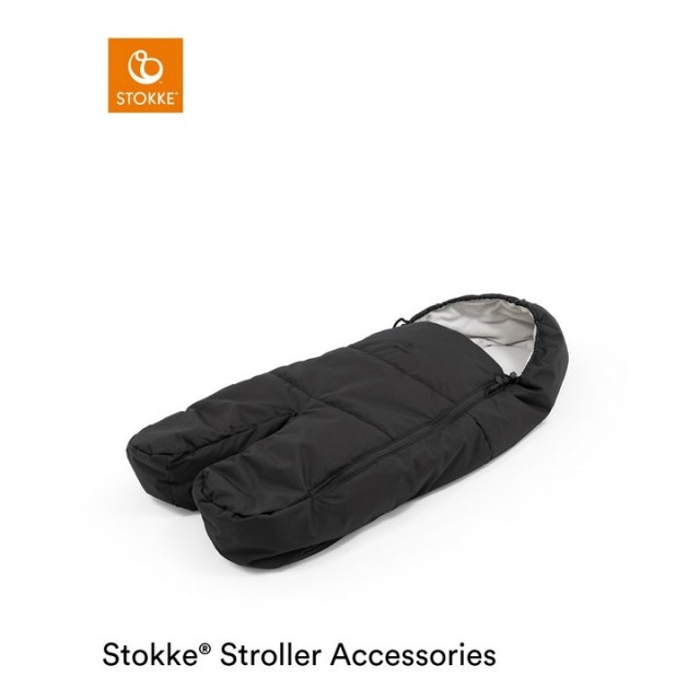 STOKKE XPLORY X FOOT MUFF - RICH BLACK