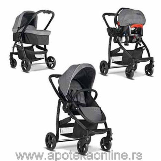 GRACO TRIO SISTEM (KOLICA+NOSILJKA+AUTO SEDIŠTE) EVO CHARCOAL