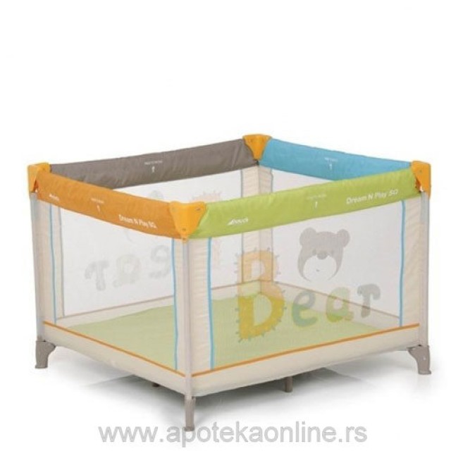 HAUCK PRENOSIVI KREVETAC/ OGRADICA DREAM N PLAY SQUARE - BEAR