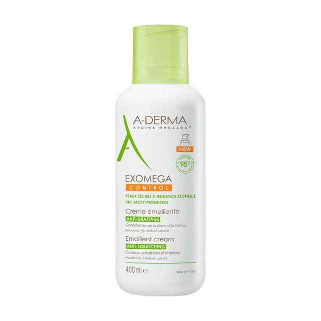 A-DERMA EXOMEGA CONTROL EMOLIJENTNA KREMA 400ML - Preparat za suvu kožu sklonu atopiji