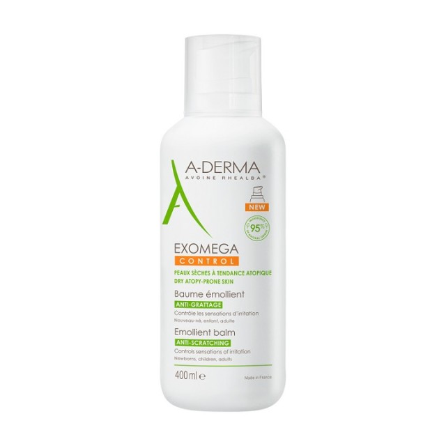 A-DERMA EXOMEGA CONTROL EMOLIJENTNI BALZAM 400ML - Preparat za suvu kožu sklonu atopiji