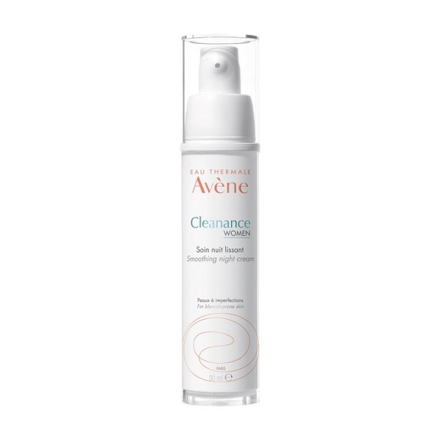 AVENE CLEANANCE WOMEN NOĆNA KREMA ZA ZAGLAĐIVANJE 30ML - Preparat za kožu sklonu nepravilnostima