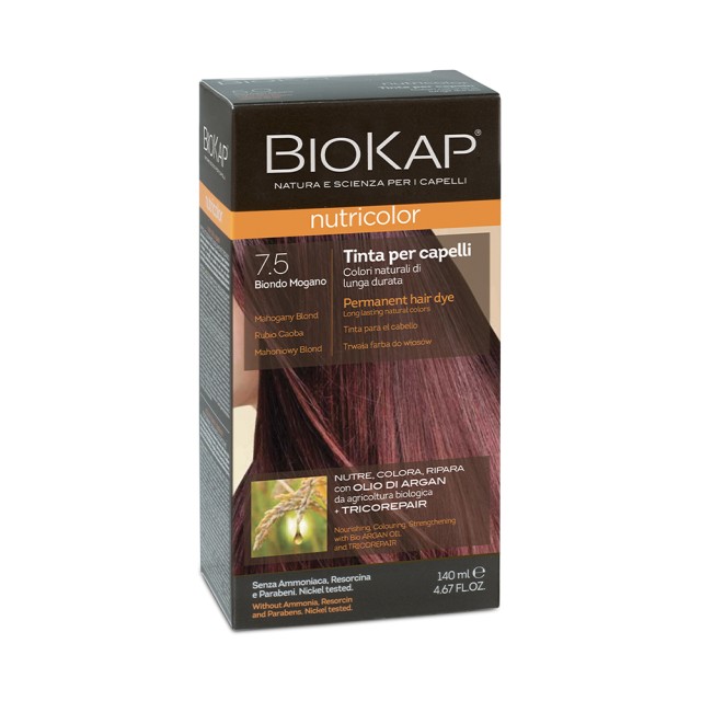 BIOKAP NUTRICOLOR 7.5 B. MOGANO/ MAHAGONY BLOND