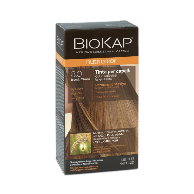 BIOKAP NUTRICOLOR 8.0 B. CHIARO/ LIGHT BLOND