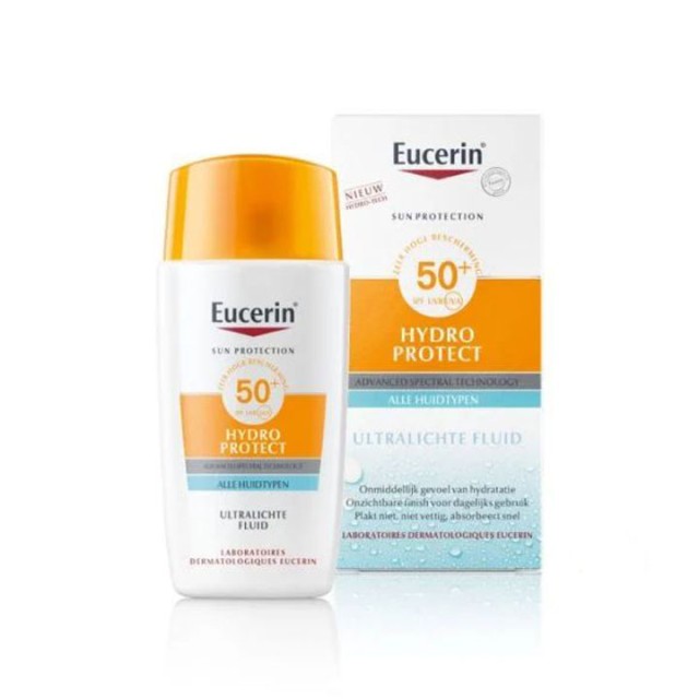 EUCERIN SUN HYDRO-PROTECT ULTRA LAGANI FLUID ZA ZAŠTITU LICA OD SUNCA SPF 50+ - Preparat za sve tipove kože