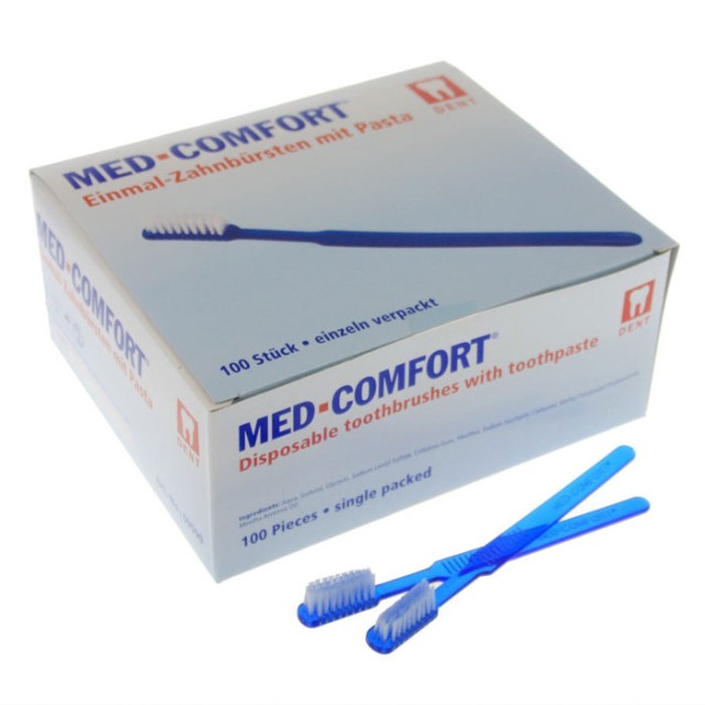 MED COMFORT - jednokratne četkice za zube sa pastom