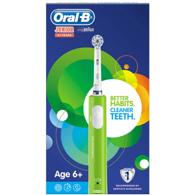 ORAL B JUNIOR GREEN DEČIJA ELEKTRIČNA ČETKICA ZA ZUBE