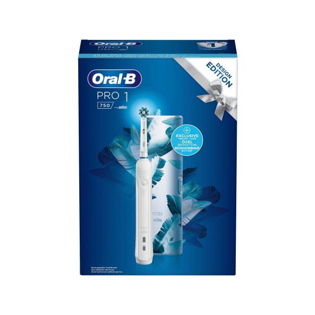 ORAL B PRO1 750 ELEKTRIČNA ČETKICA ZA ZUBE PLUS PUTNA TORBICA