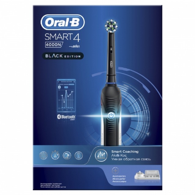 ORAL-B PRO 4000 ALL BLACK CA POWER ČETKICA ZA ZUBE