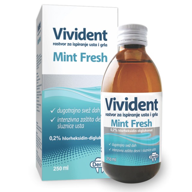 VIVIDENT MINT FRESH RASTVOR ZA ISPIRANJE USTA I GRLA