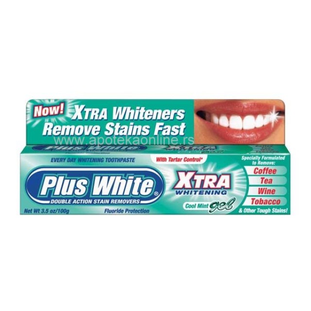 PLUS WHITE XTRA WHITENING COOL MINT GEL