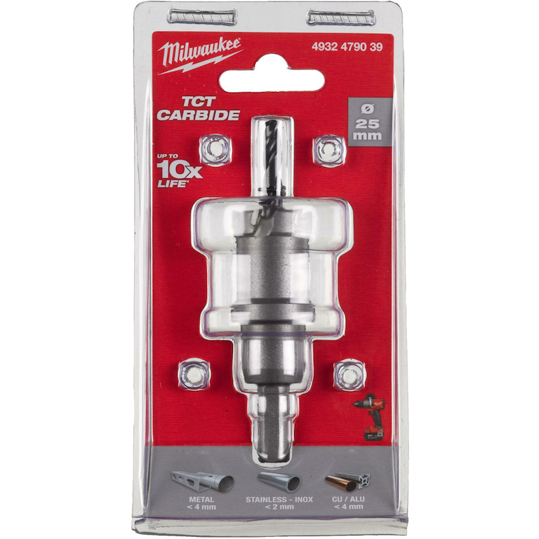 Milwaukee Kruna za rupe sa karbidnim zubima 25 mm, TCT, 4932479039