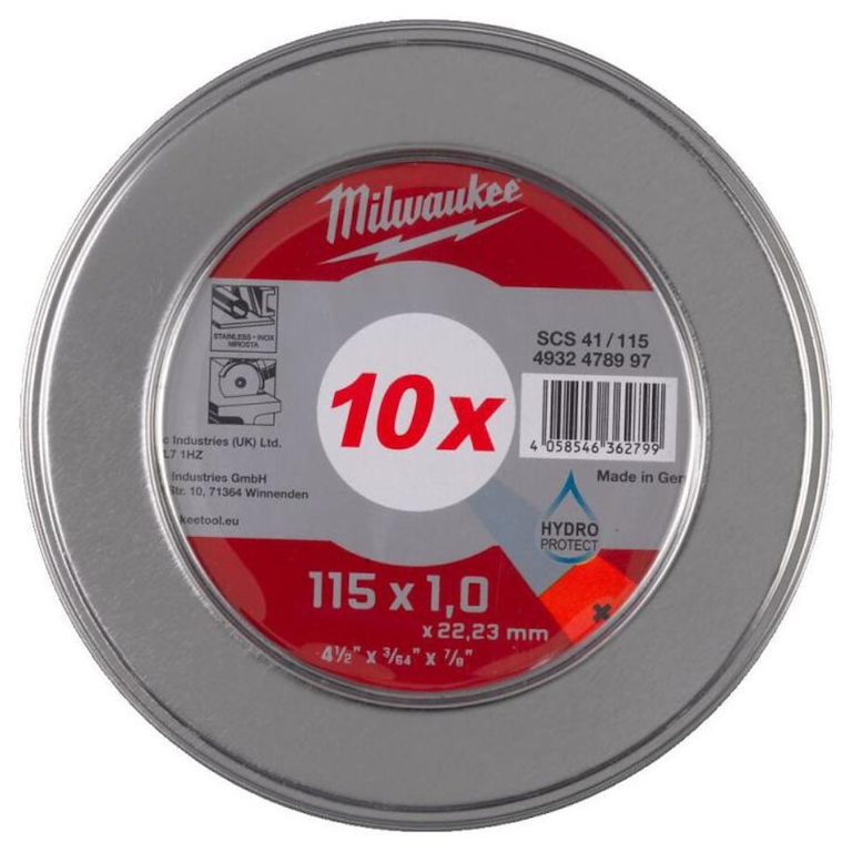 Milwaukee Rezni disk za metal, tanko, 115 x 1 x 22,2 mm, PRO+, 10 kom, 4932478997