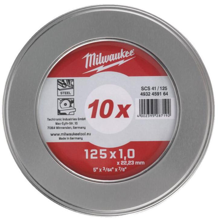 Milwaukee Rezni disk za metal, tanko, 125 x 1 x 22,2 mm, PRO+, 10 kom, 4932478998