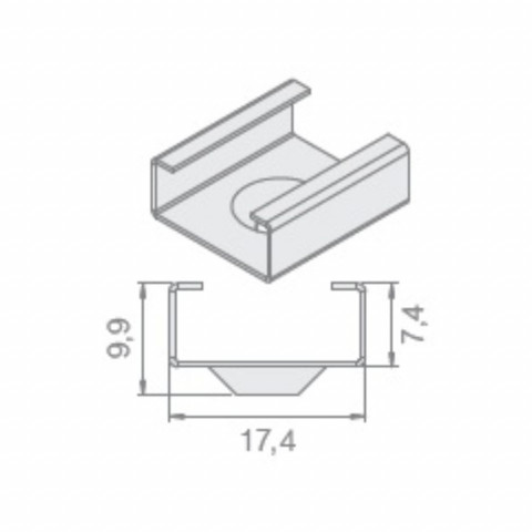 Nosač led profila LL-01 LA 134010 MLL-01