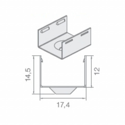 Nosač led profila LL-04 i LL-05 LA 134040 MLL-03