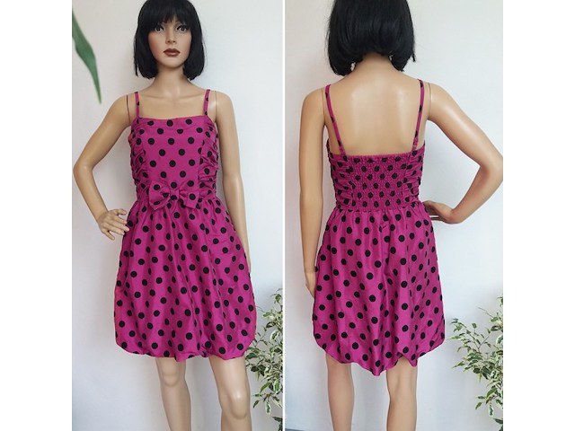 Lindex vintage polka dot haljina XS