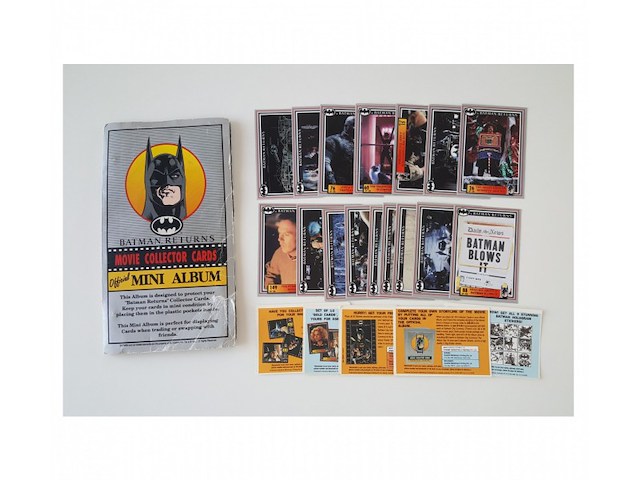 Batman Returns 1992 -  kartice i mini album