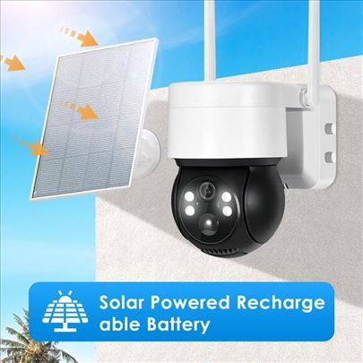 Solarna PTZ kamera sa odvojenim panelom IP WiFi PT