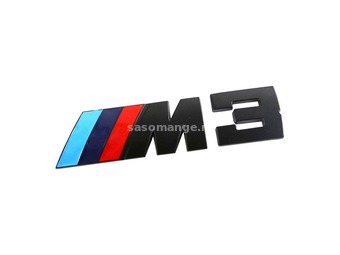 Znak BMW M3 crni - samolepljiv
