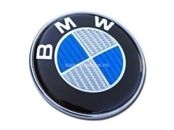 Znak BMW karbon 74 mm