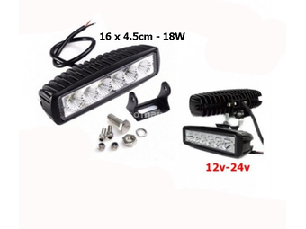 Led radni far 18w