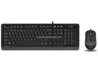 A4-F1010 A4Tech Fstyler tastatura US-LAYOUT + mis USB, Grey