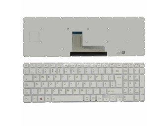 Tastatura za laptop Toshiba Satellite L50-B, L50D-B L50-C Bela - veliki enter