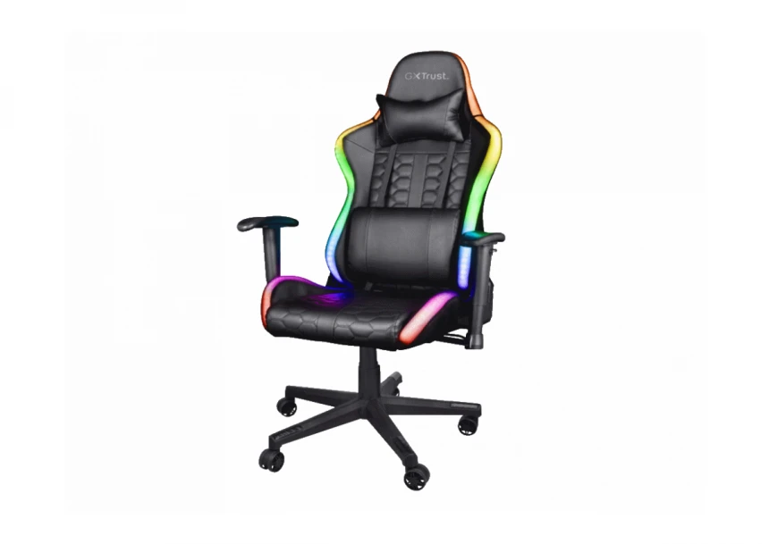 Stolica TRUST GXT 716 RIZZA gaming/RGB LED/crna