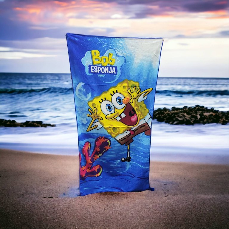 Dečiji peškir za plažu – Sunđer Bob 70×140