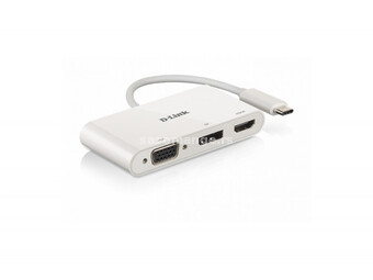 D-Link DUB-V310 3-in-1 USBC na 4K HDMI/DisplayPort/VGA adapter