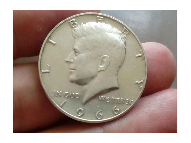 USA, half dolar 1966, srebro