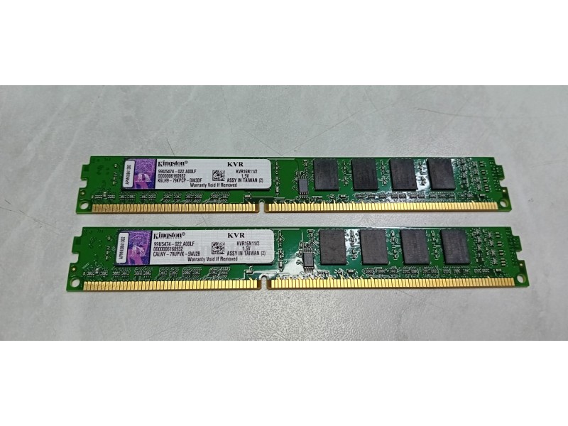 2x2gb ddr3 kingston 1600mhz ispravne
