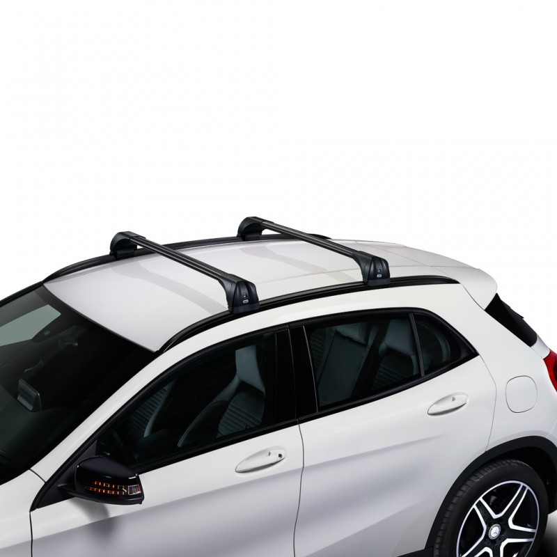 Krovni nosači Opel Corsa E 5 vrata (2015-2019), alu šipke – Cruz Airo Fuse Dark