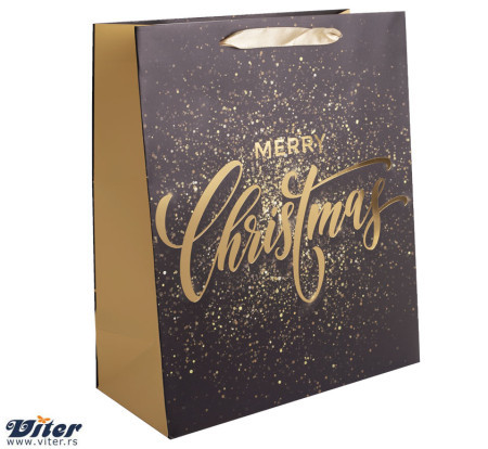 Novogodišnja kesa black golden christmas xl ( 371829 )