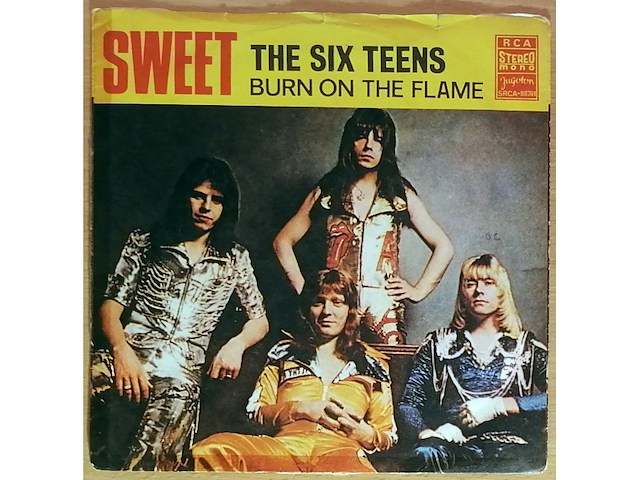 SP SWEET - The Six Teens / Burn On The Flame (1974) VG