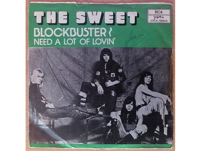 SP SWEET - Blockbuster / Need A Lot Of Lovin (1973) VG
