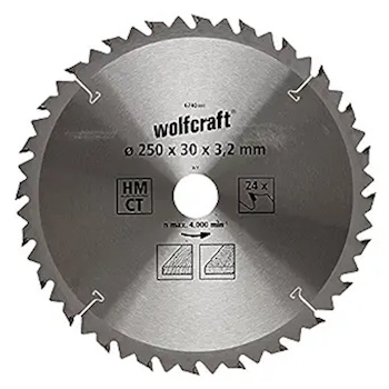 Wolfcraft kružna testera HM ø250x30x3.2mm 6740000