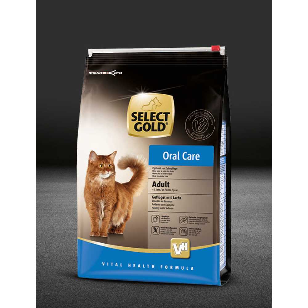 SELECT GOLD Cat Oral Care Poultry&Salmon 400g