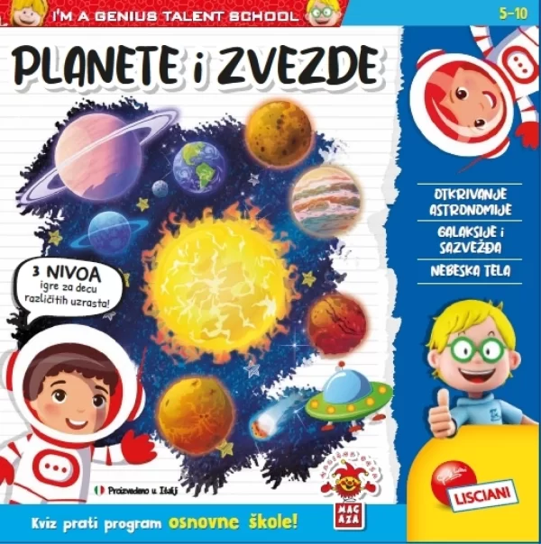 EDUKATIVNI SET PLANETE I ZVEZDE MALI GENIJE 52370