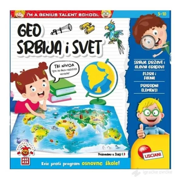 EDUKATIVNI SET ZANIMLJIVA GEOGRAFIJA 52371