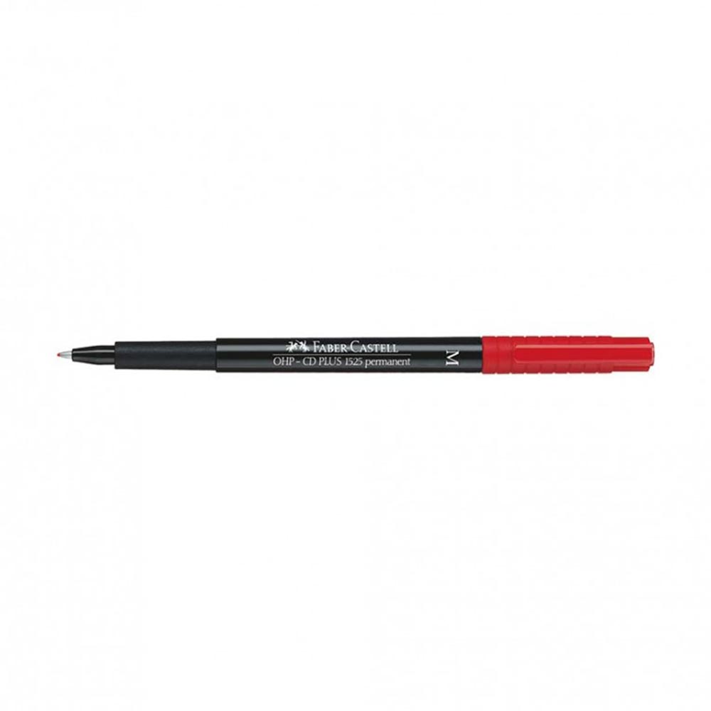 Flomaster OHP M 1mm Faber Castell crveni 07494