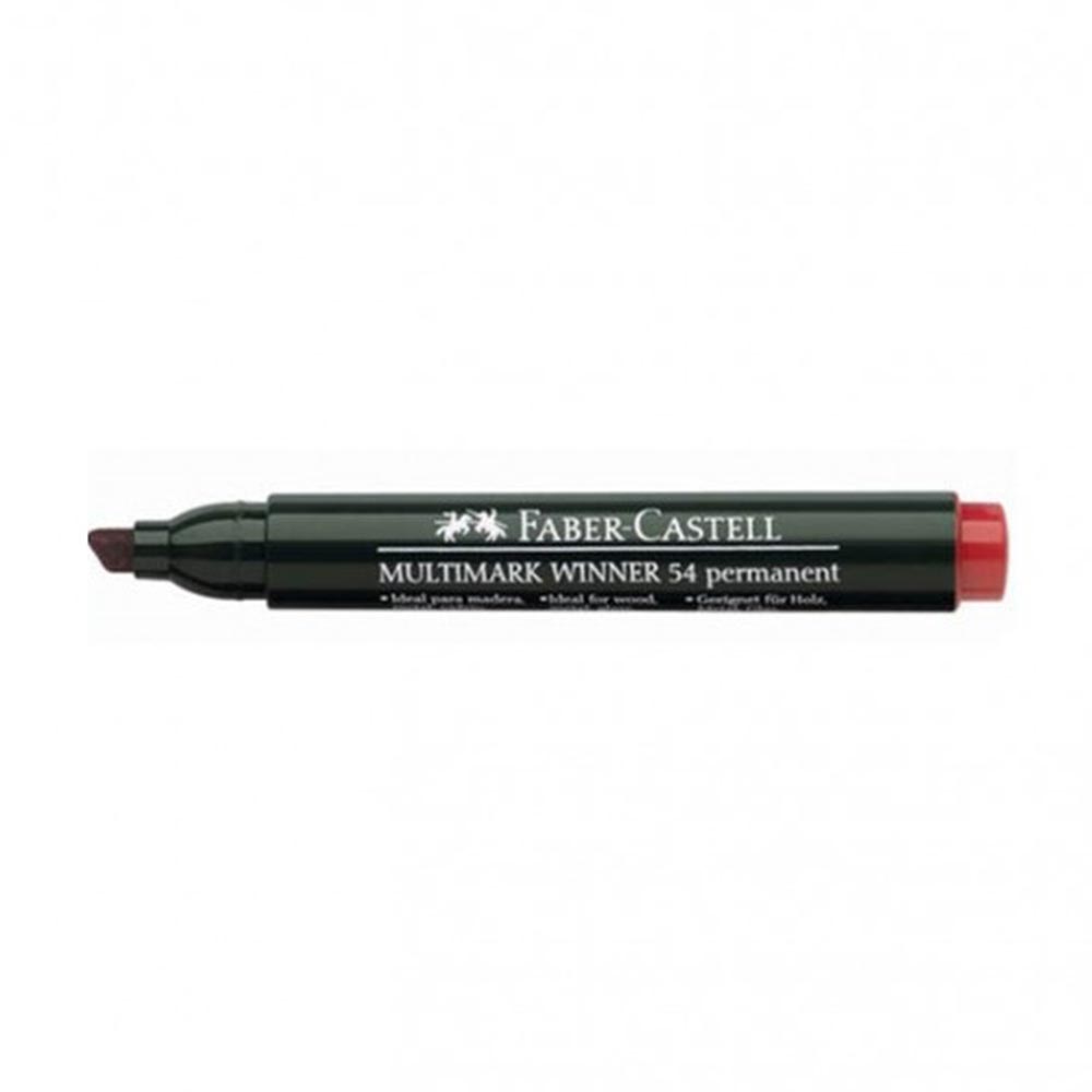 Permanent Marker Faber Castell crveni kosi vrh 54 08233 (157921)