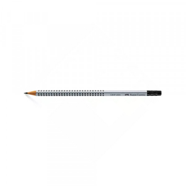 Grafitna olovka Faber Castel GRIP B sa gumicom siva 1172017