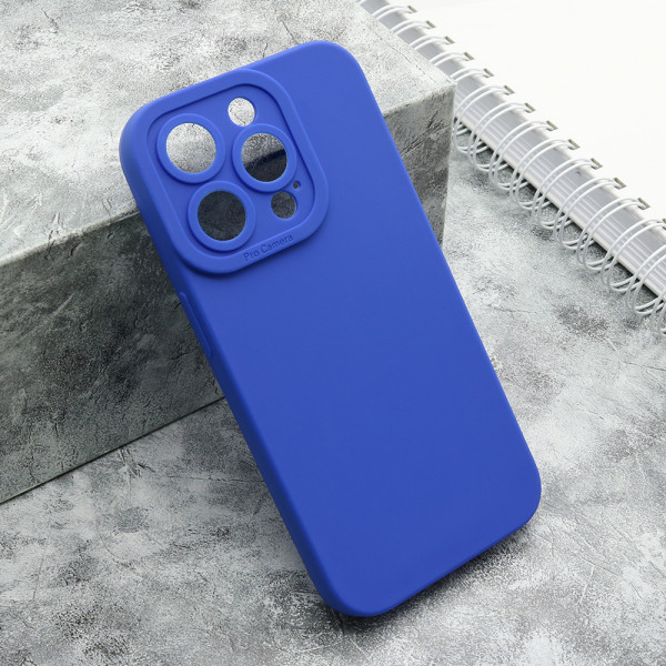Futrola Silikon Pro Camera za iPhone 15 Pro (6.1) tamno plava